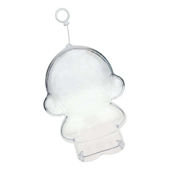 Clear Acrylic Figure Display Case With Silicone Chain Figure Carrying ...