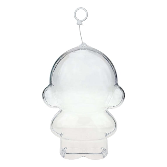 Clear Acrylic Figure Display Case With Silicone Chain Figure Carrying ...