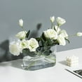 Clear Acrylic Flower Vase Rectangular Floral Centerpiece,8.85 Inches ...