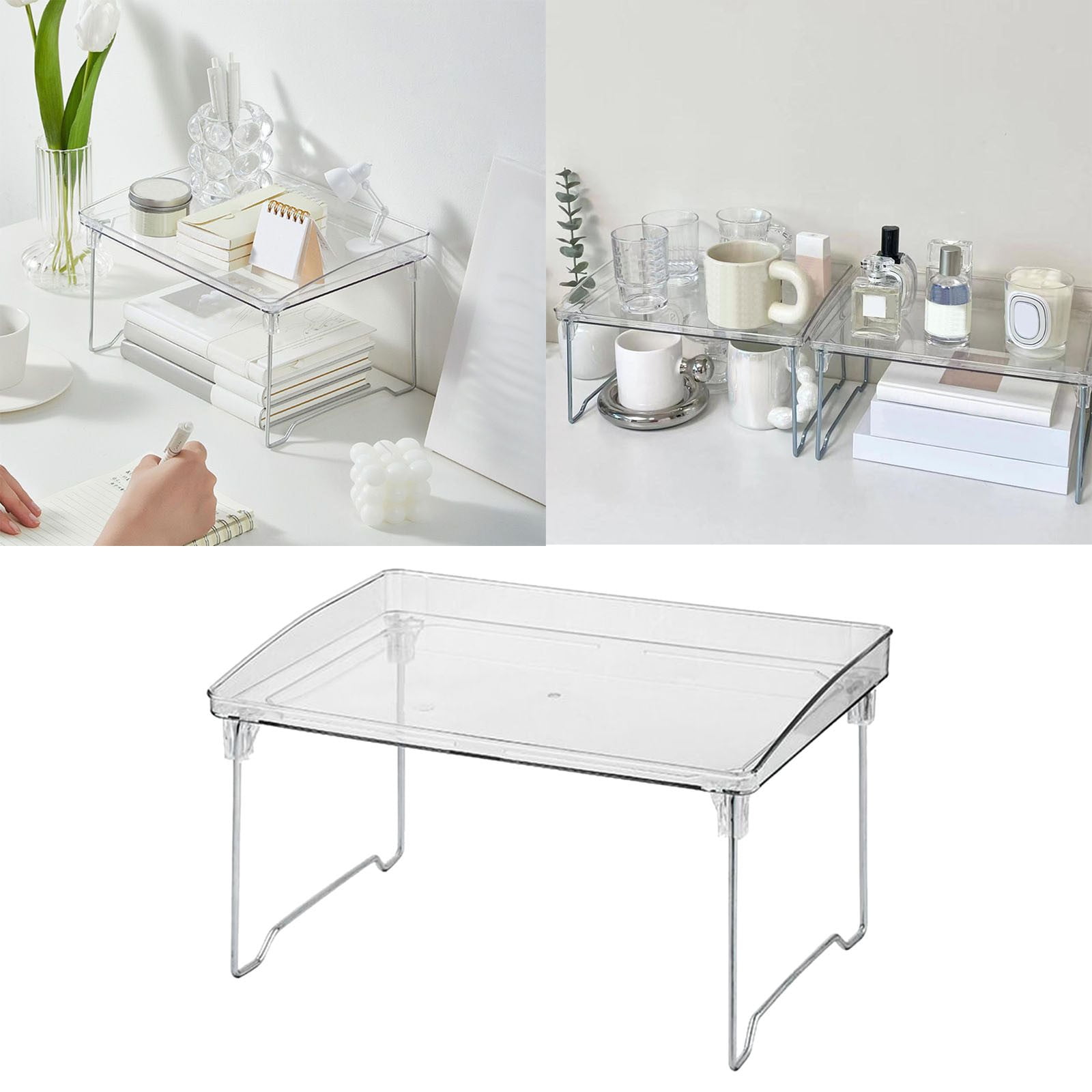 Clear Acrylic Folding Table, Side Table Modern Folding Table Elegant ...