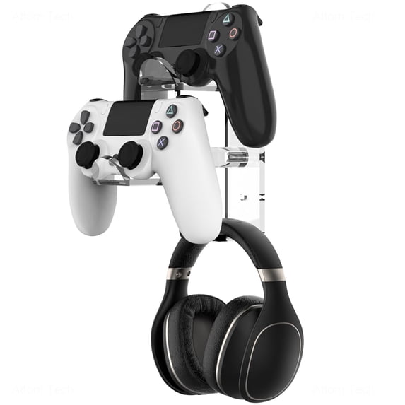 Clear Acrylic Game Controller Wall Hanger Stand, Dual Gamepad ...