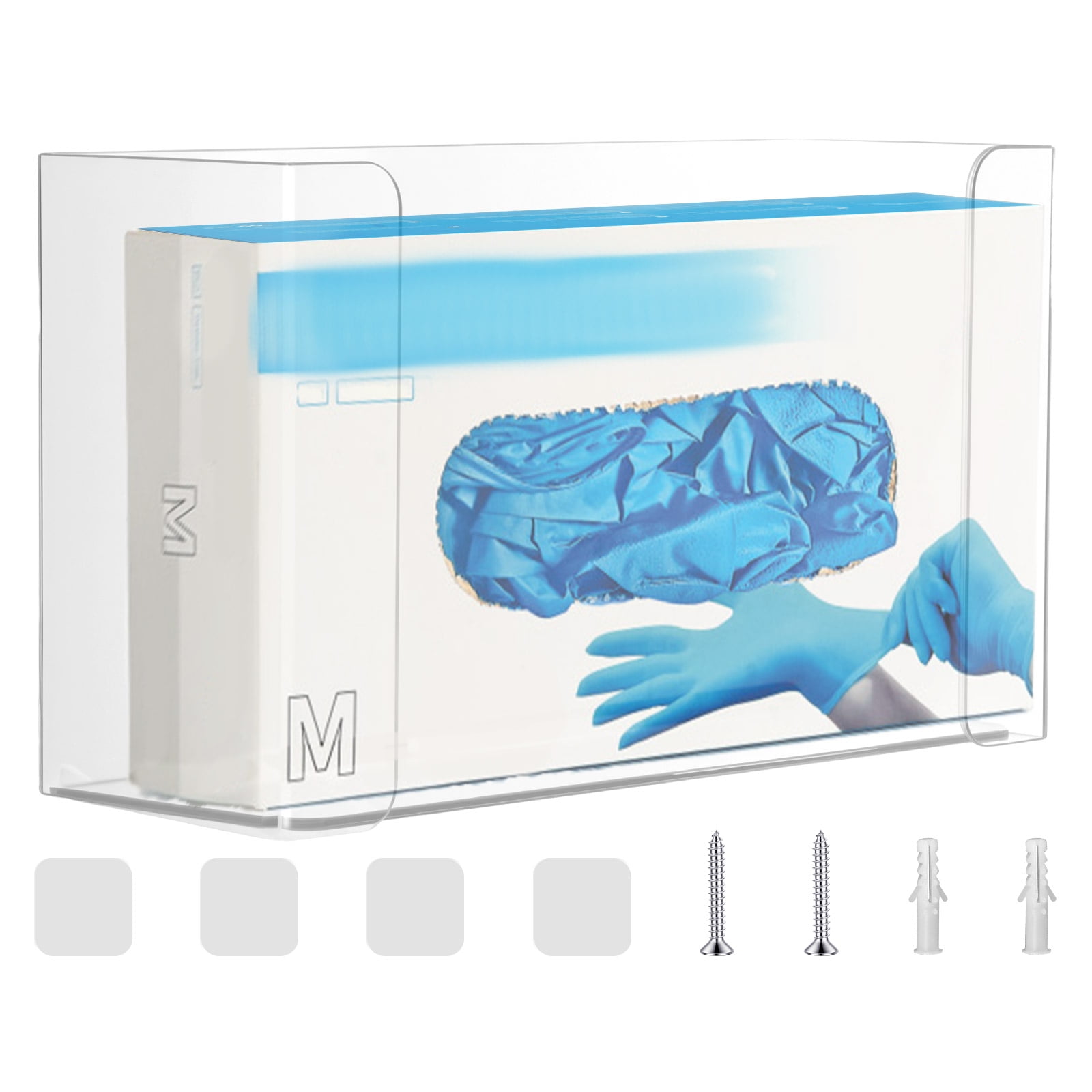 Clear Acrylic Glove Holder Box Wall Mount Multipurpose Glove Wall ...