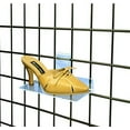 Clear Acrylic Gridwall Shoe Shelf, 4" D x 10" L Flat Acrylic Shoe ...