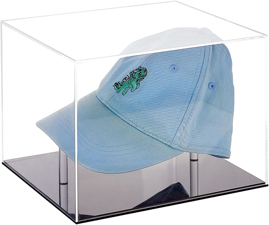 Clear Acrylic Hat Display Case 9.1x8x6.5inch Cap Display Stand Holder ...