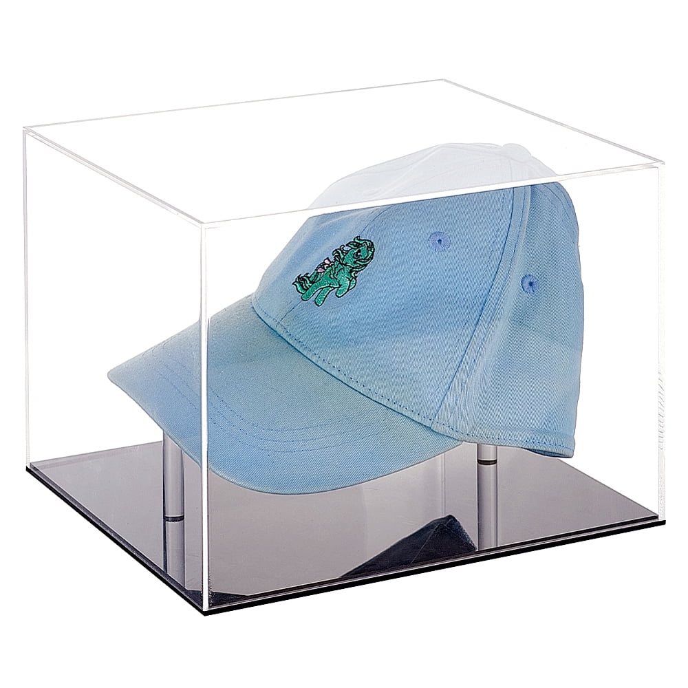 Clear Acrylic Hat Display Case 9.1x8x6.5inch Cap Display Stand Holder ...