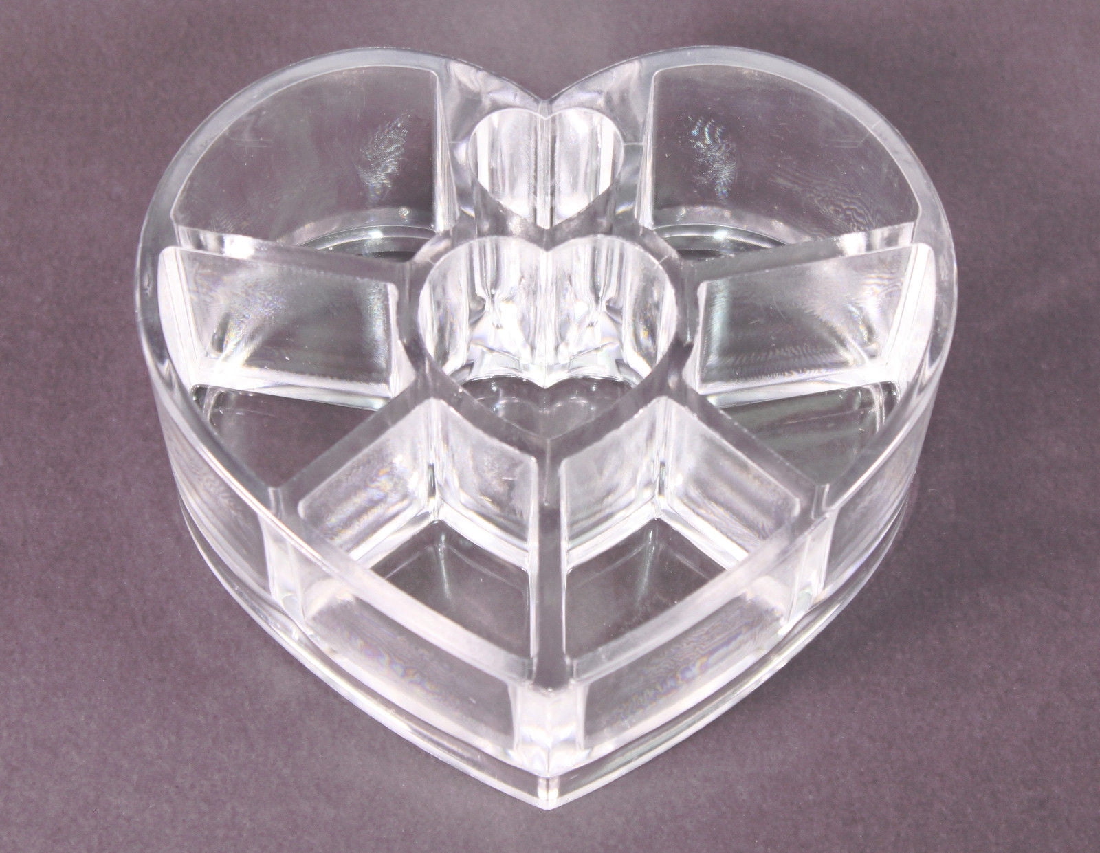 Clear Acrylic Heart Shape Brush Holder with 8 Compartments - Walmart.com