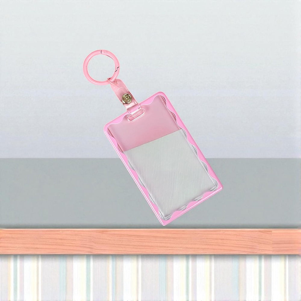 Clear Acrylic ID Card Holder Keyring - Protective Card Organizer for ...