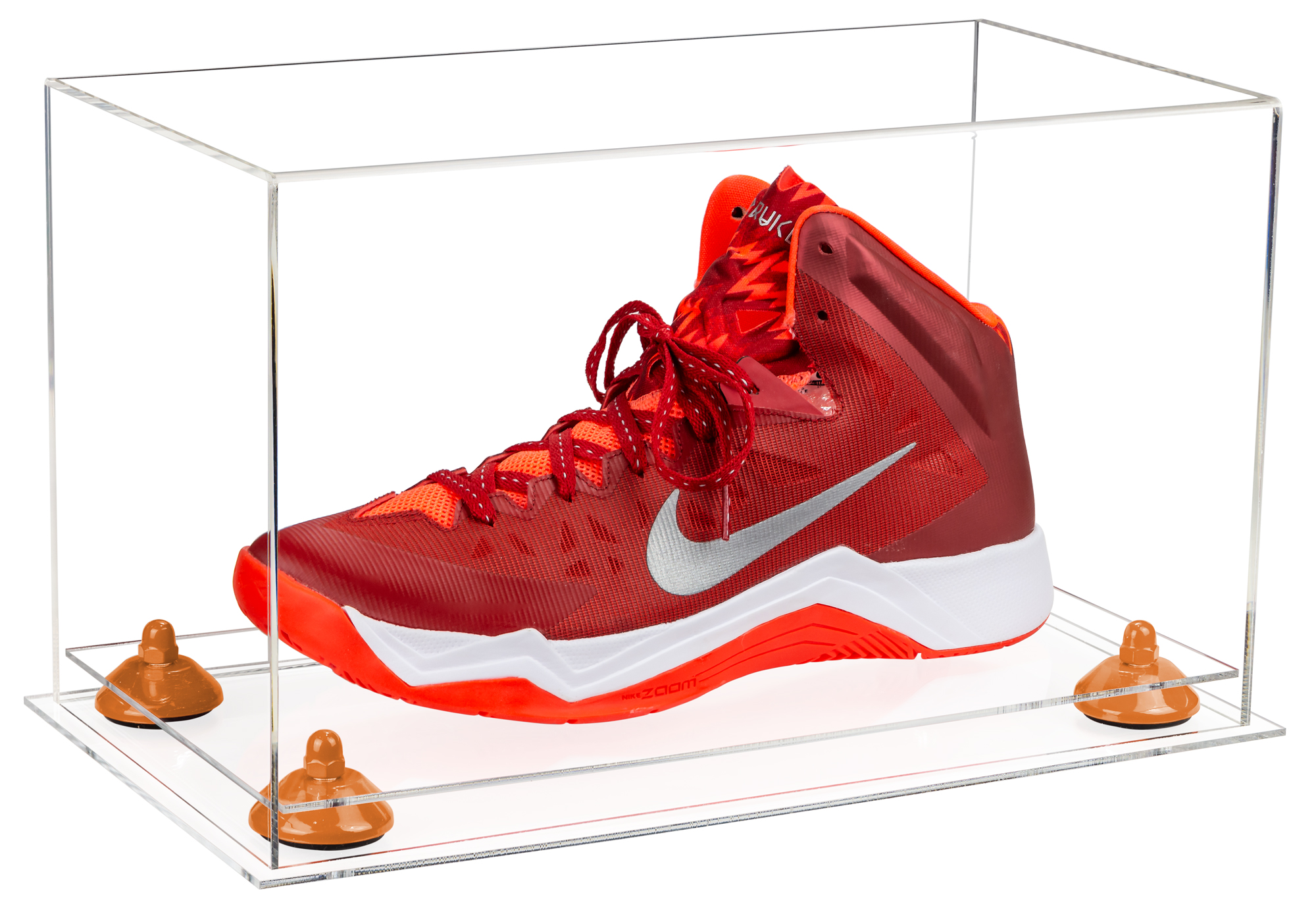 Clear Acrylic Large Shoe Display Case for Basketball Shoe Soccer Cleat ...