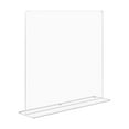 Clear Acrylic Large Sink Splash Guard Freestanding Panel Barrier Water ...