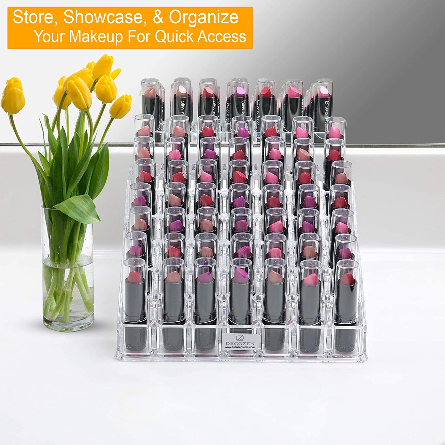 Clear Acrylic Makeup Organizers and Storage, Vanity Organizer, Cosmetic ...