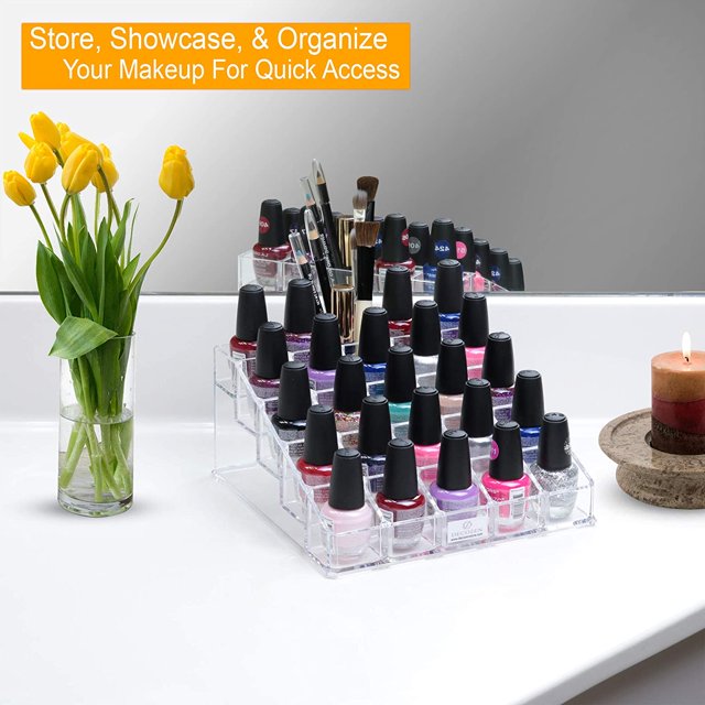 Clear Acrylic Makeup Organizers and Storage, Vanity Organizer, Cosmetic ...
