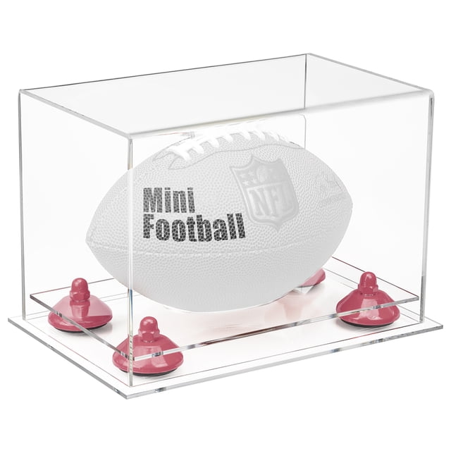 Clear Acrylic Mini - Miniature (not Full Size) Football Display Case ...