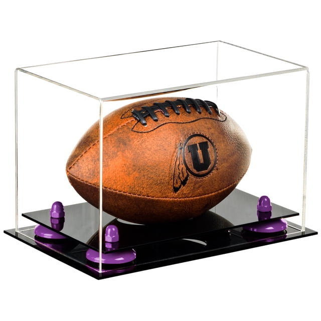 Clear Acrylic Mini - Miniature (not Full Size) Football Display Case ...