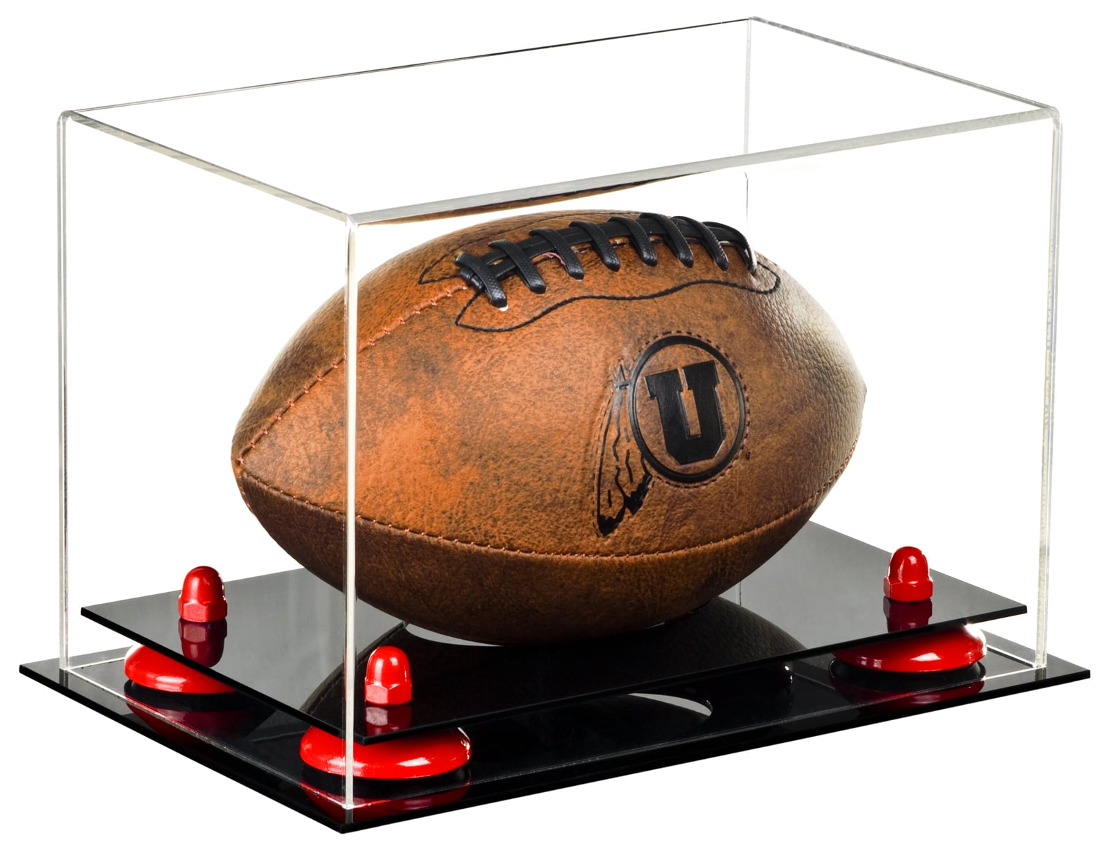 Clear Acrylic Mini - Miniature (not Full Size) Football Display Case ...