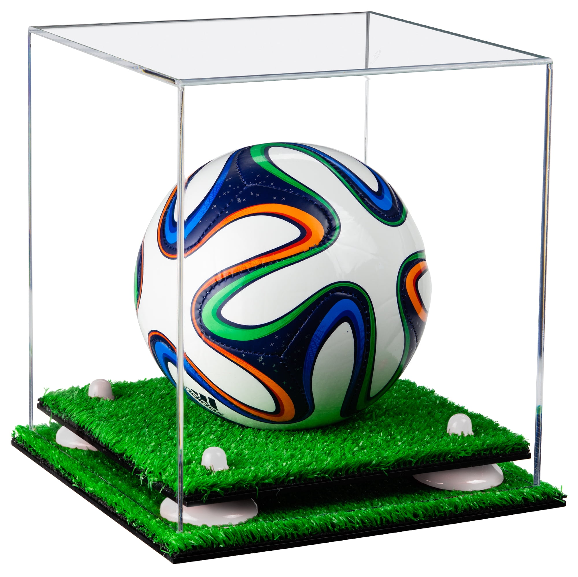 Clear Acrylic Mini - Miniature (not Full Size) Soccer Ball Display Case ...