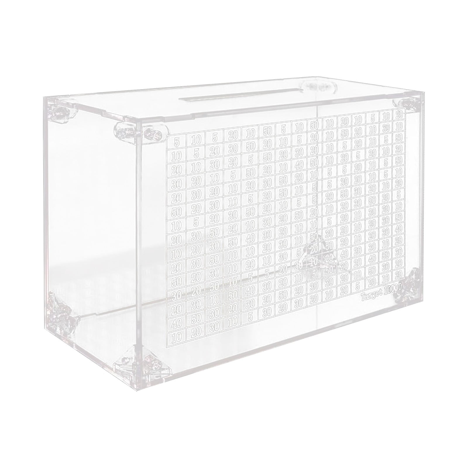 Clear Acrylic Money Box, Money Saving Box 10k, Money Box for Cash Coin ...