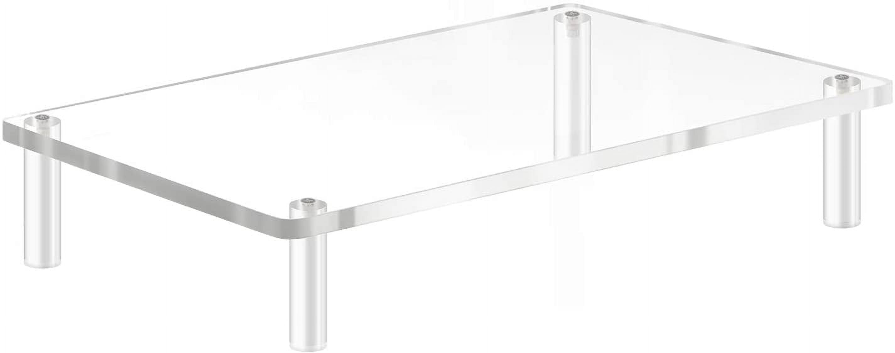 Clear Acrylic Monitor Stand Riser - Ergonomic Computer Stand for Laptop ...
