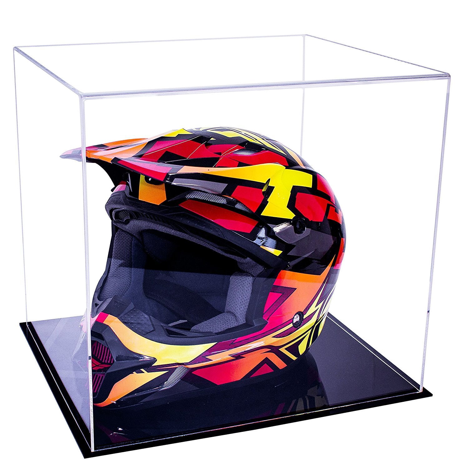 Clear Acrylic Motorcycle Motocross or Nascar Racing Helmet Display Case ...