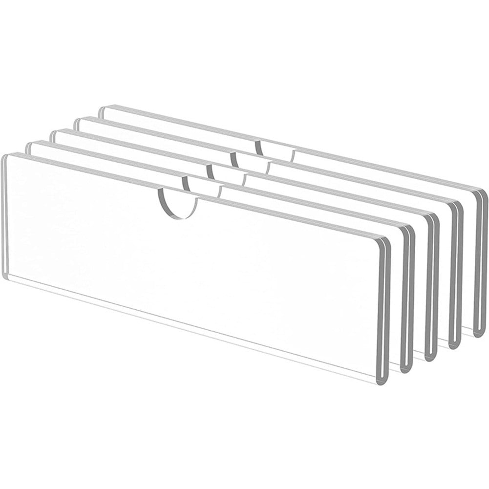 Clear Acrylic Name Plate Holder - Easy Change & binder Installation, 5 ...