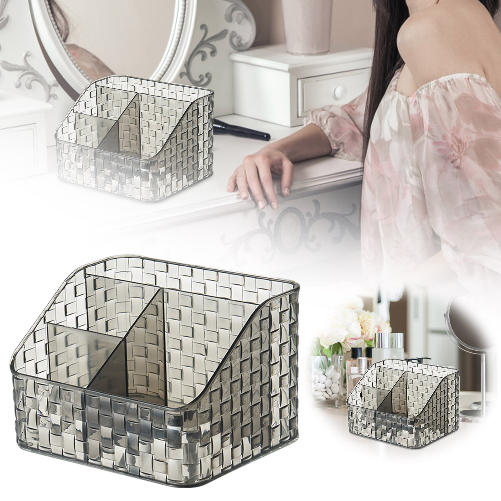 Clear Acrylic Organizer for Makeup Brushes, Pens, and Pencils, Multi ...