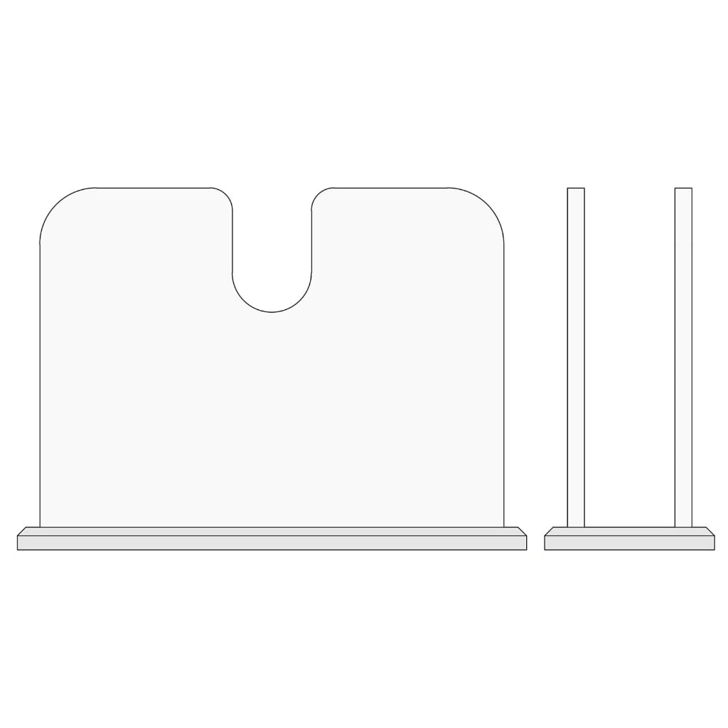 Clear Acrylic Paper Holder Practical and Sturdy Structure Desk Tissue ...