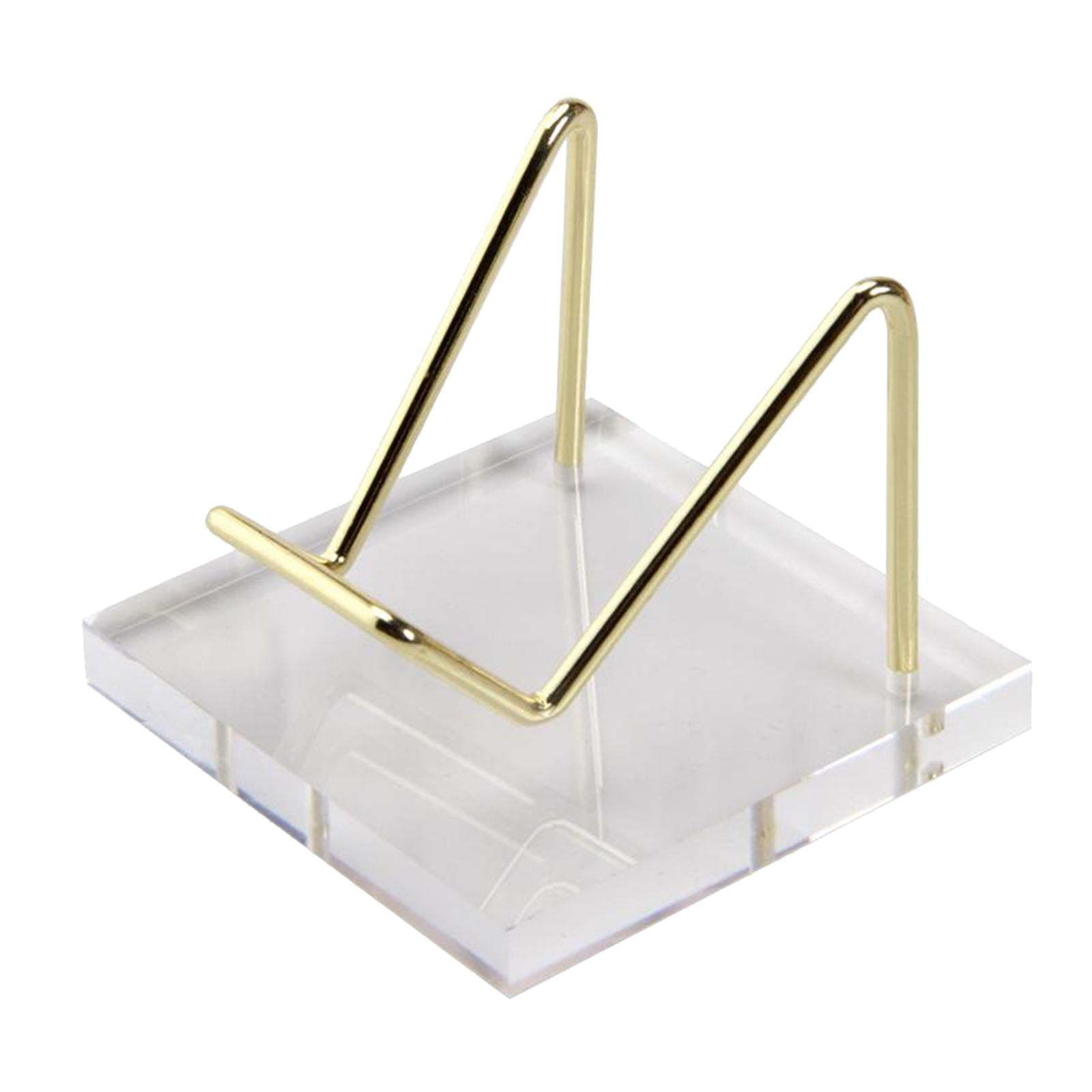 Clear Acrylic Pedestal Stand Holder Flat Stable Easel for Fossils ...