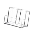 Clear Acrylic Pen Organiser 3 Compartment Makeup Organiser Container ...