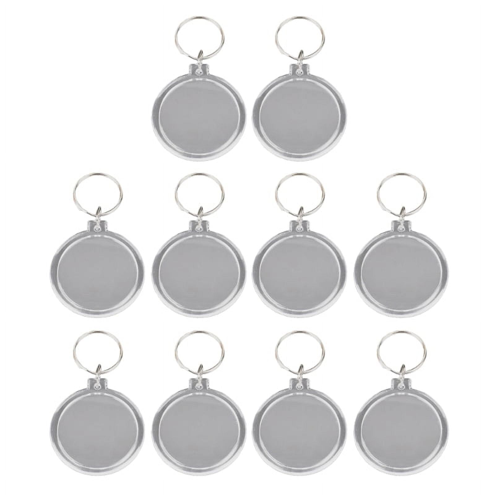 Clear Acrylic Picture Frame Keychain Various Shapes Blank Photo ...