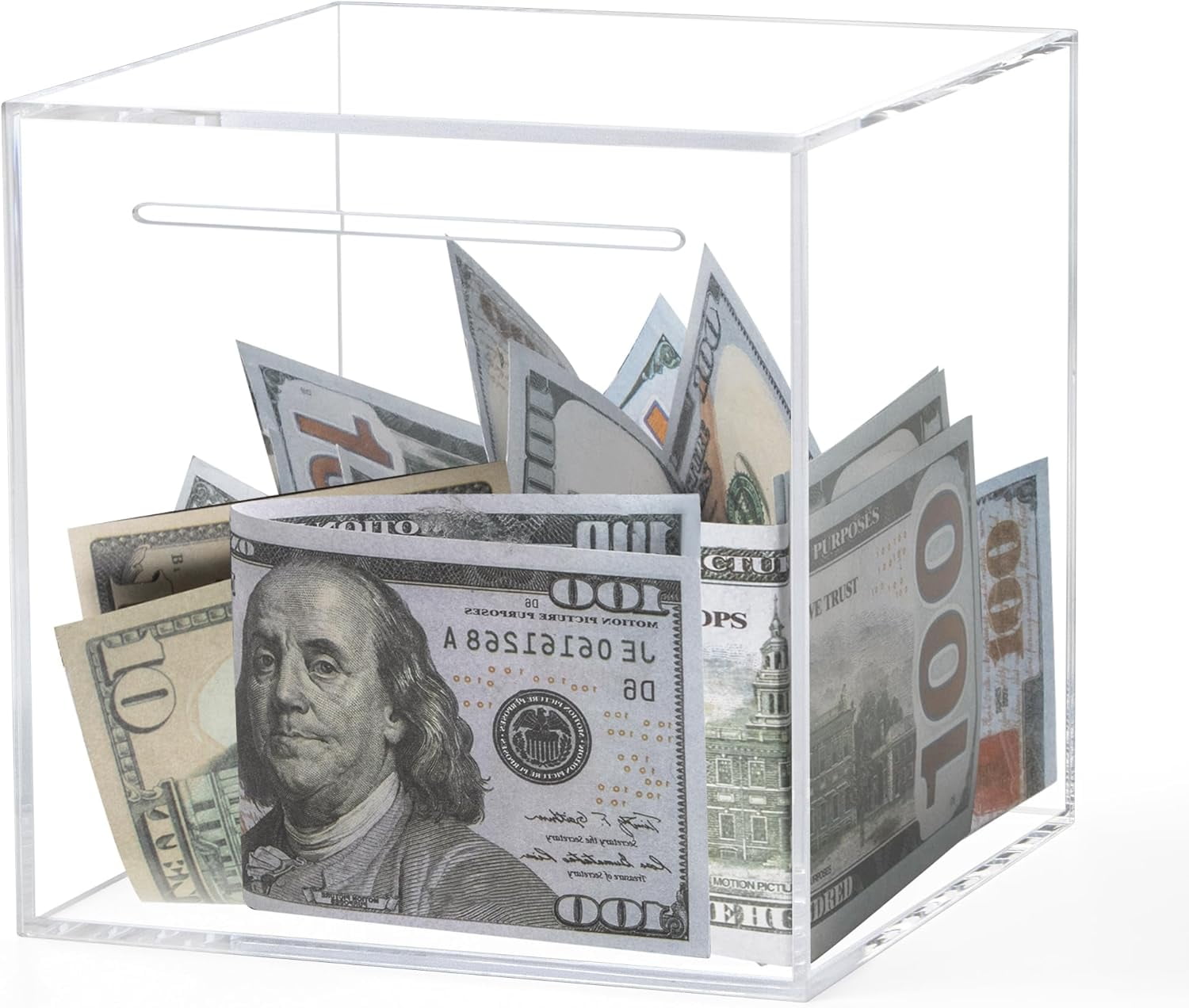 Clear Money Saving Box Must Break to Open, @ Unopenable Piggy Bank for ...