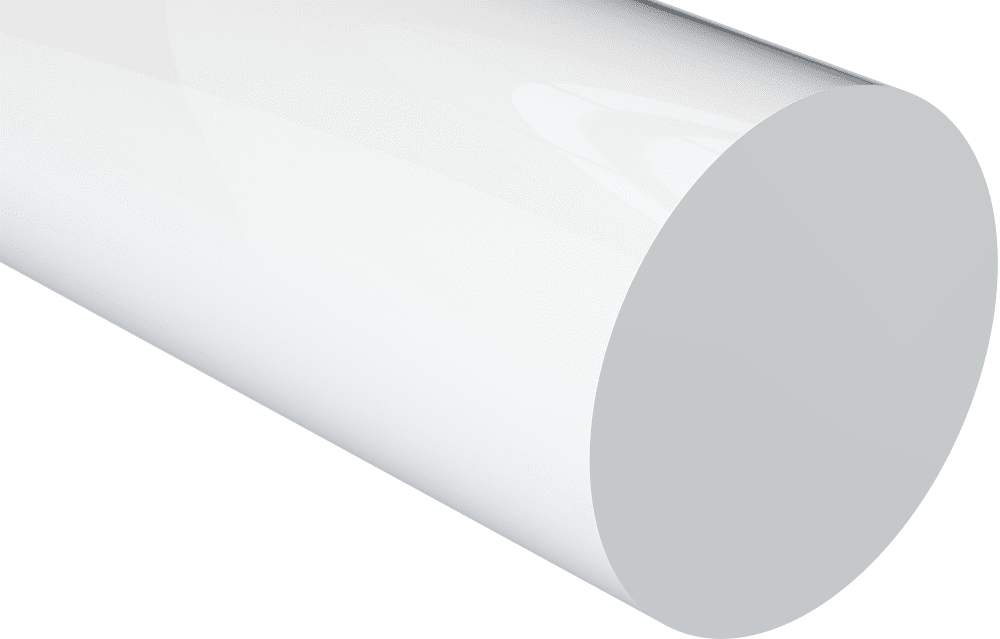 Clear Acrylic Plexiglass Extruded Round Rod, 1-3/4" Thick, 12" L ...