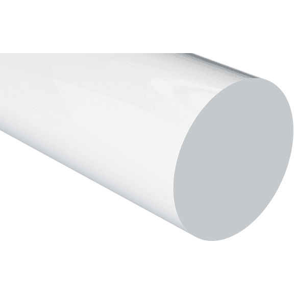 Plastic-Craft Cast Acrylic Plexiglass Rigid Round Rod, Clear, 1-1/4 ...