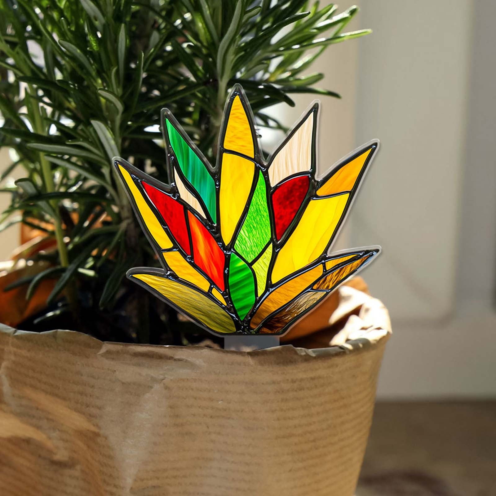 Clear Acrylic Potted Plant Decor Insert - Lightweight Transposable ...