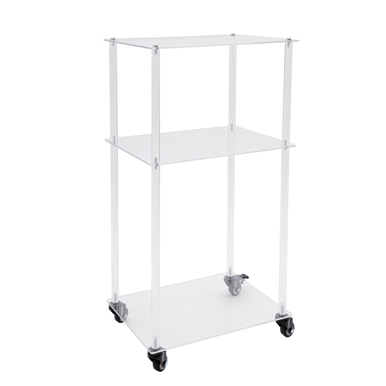 Clear Acrylic Printer Stand with 3 Tiers, 4 Wheels (1 with Brake ...