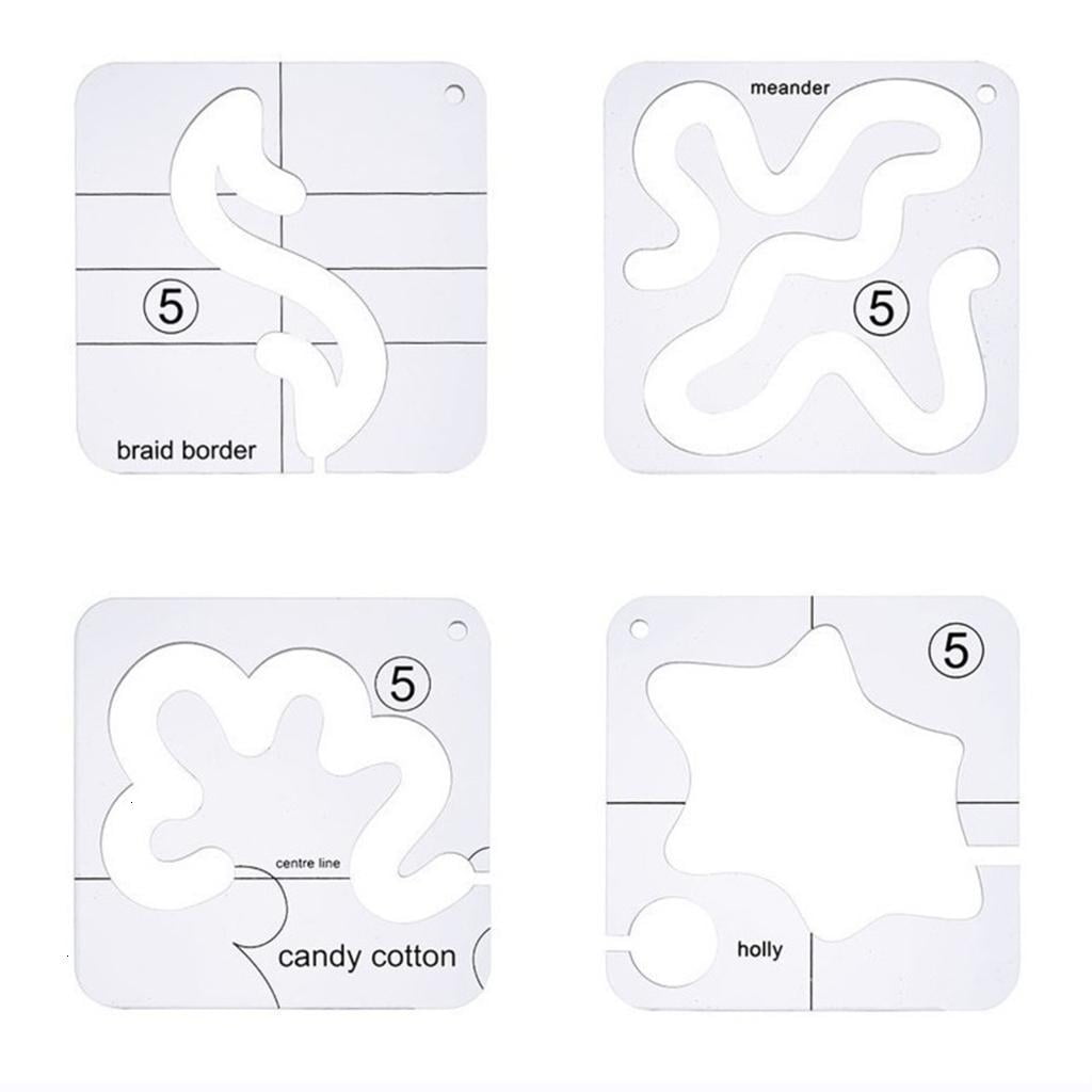 Clear Acrylic Quilting Ruler Quilting Stencils for Sewing Machine ...