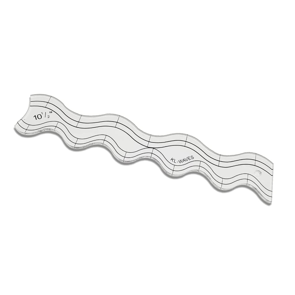Clear Acrylic Quilting Rulers Wavy Shape Patchwork Quilting Templates ...
