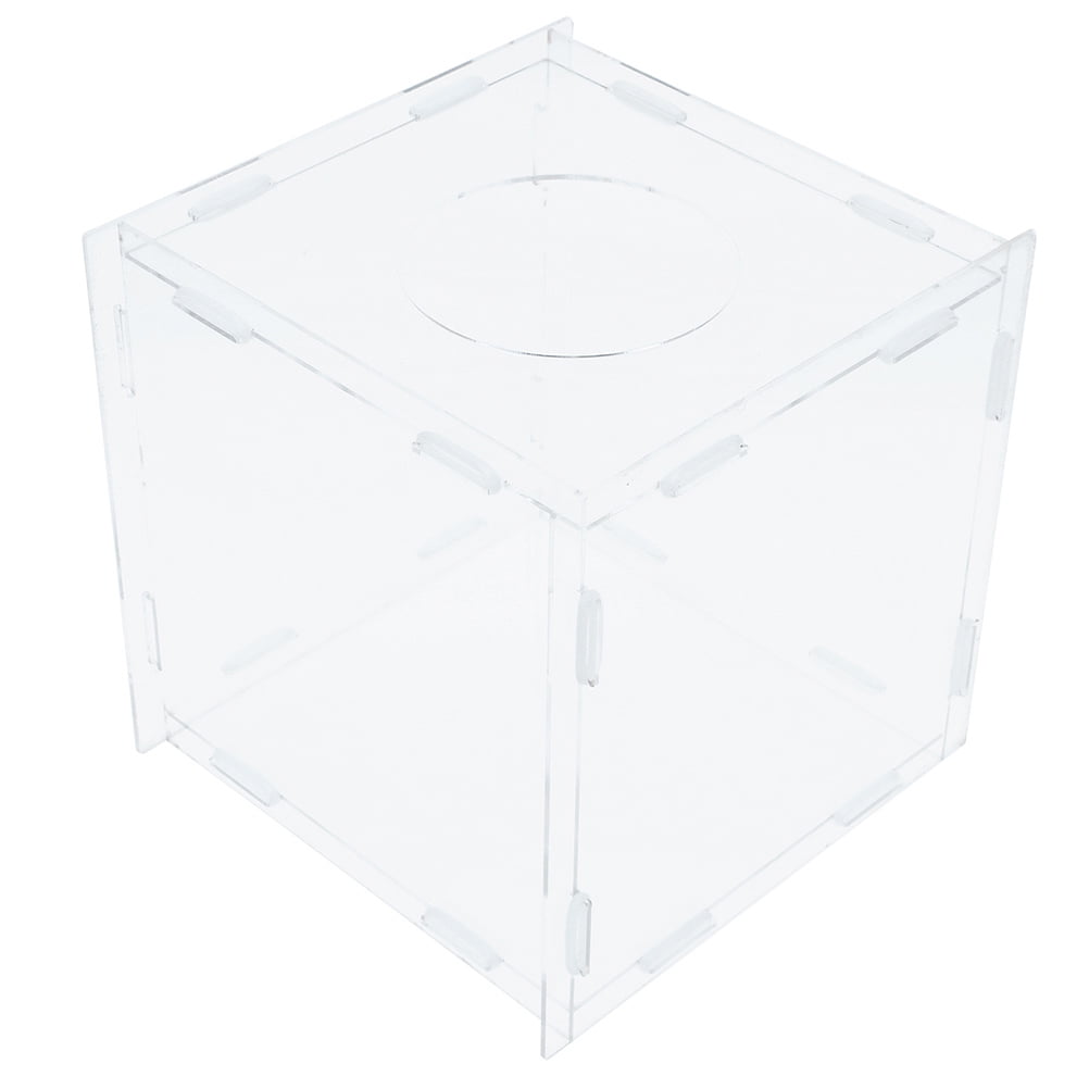 Clear Acrylic Raffle Box Detachable Game Lottery Box Ticket Ball Box ...
