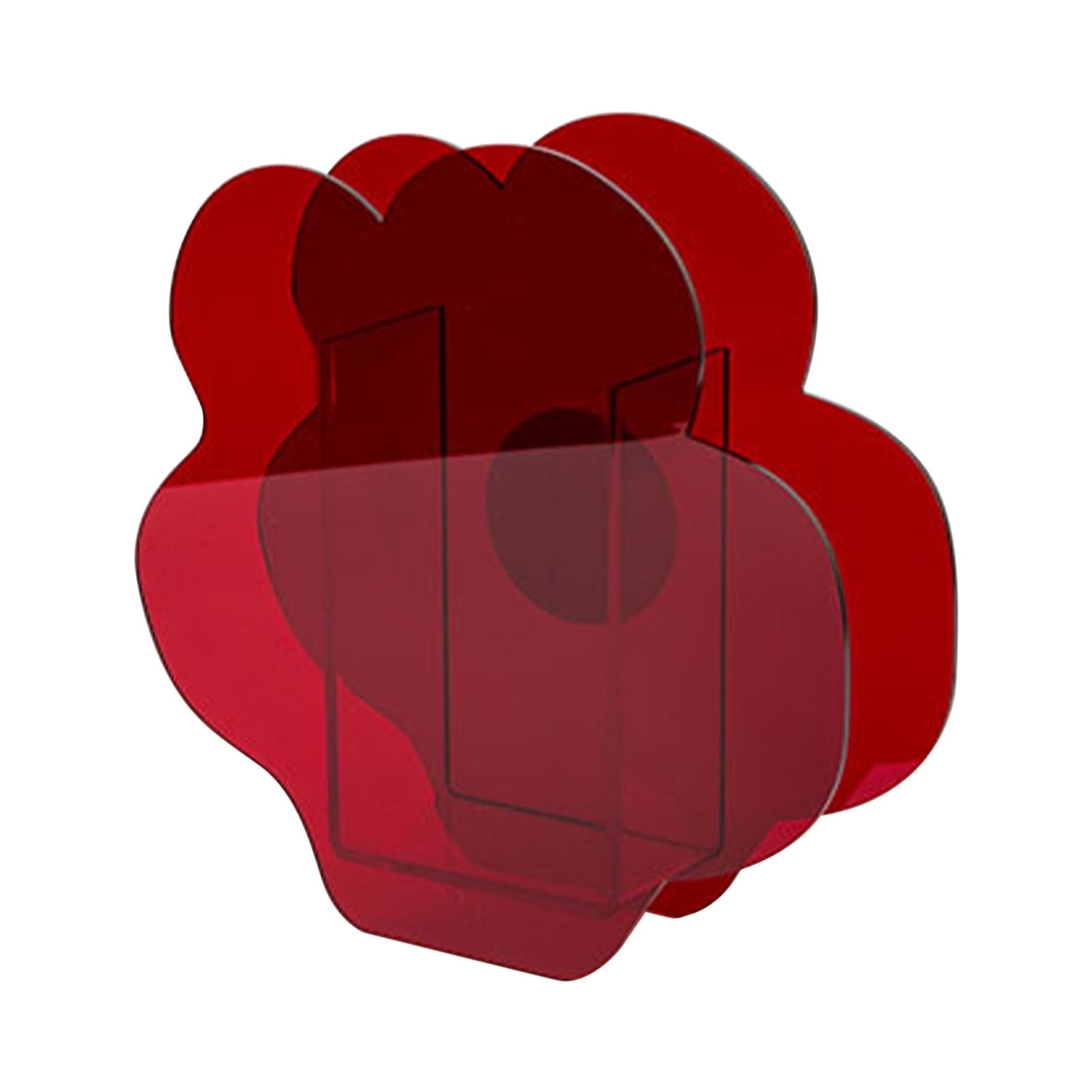 Clear Acrylic Rectangular Book-Shaped Vase for Flowers and Home Decor ...