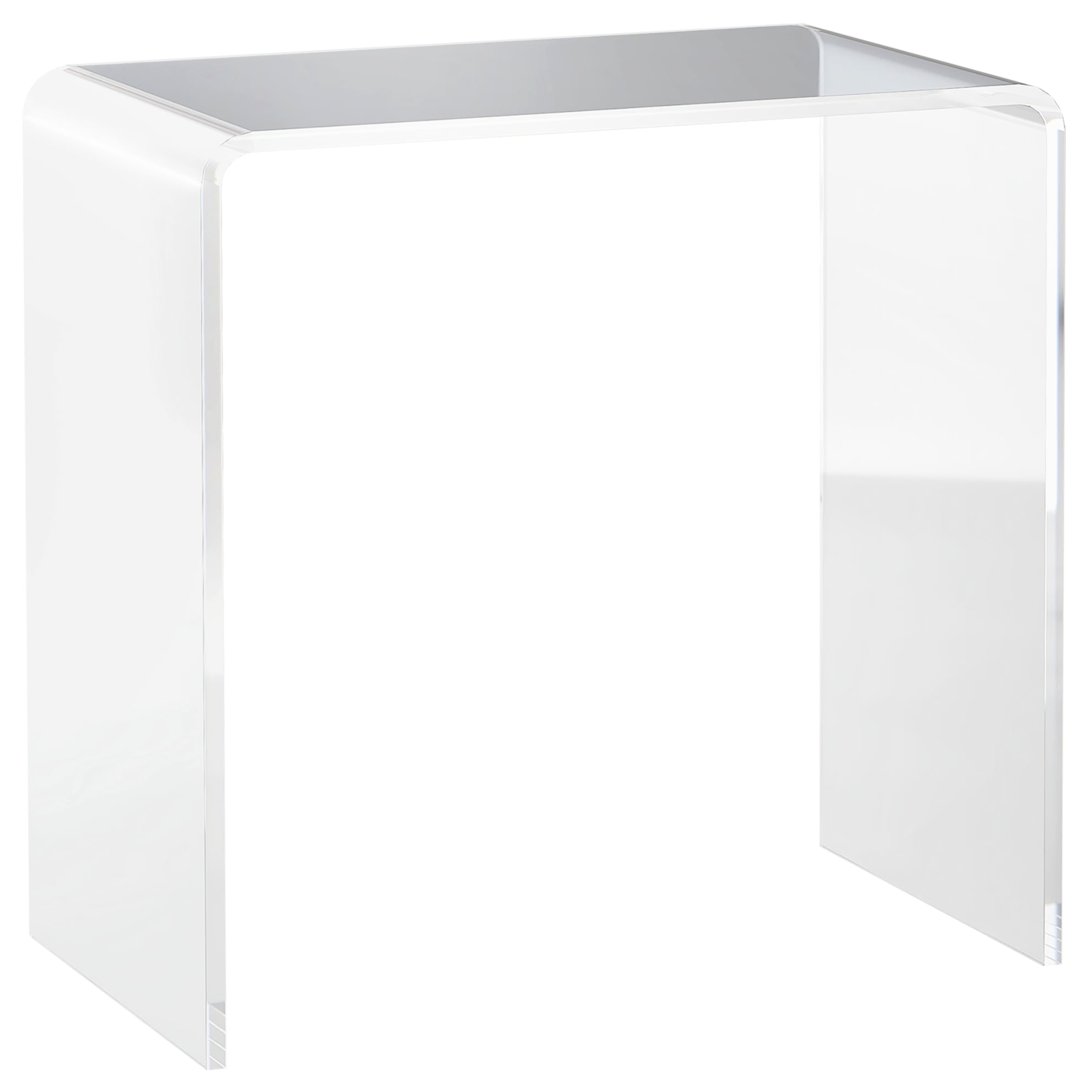 Clear Acrylic Rectangular Coffee Desk Table 21" Long - Stylish Office ...