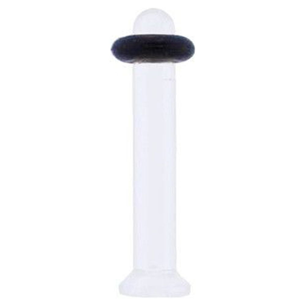 Clear Acrylic Retainer with O-Ring - 10G and 8G Body Piercing Retainer ...