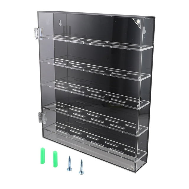 Clear Acrylic Round Coins Storage Boxes Badge Collection Display ...