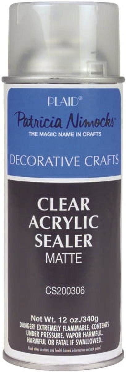 Plaid, Clear Acrylic Sealer Aerosol Spray 12oz-Matte - Walmart.com