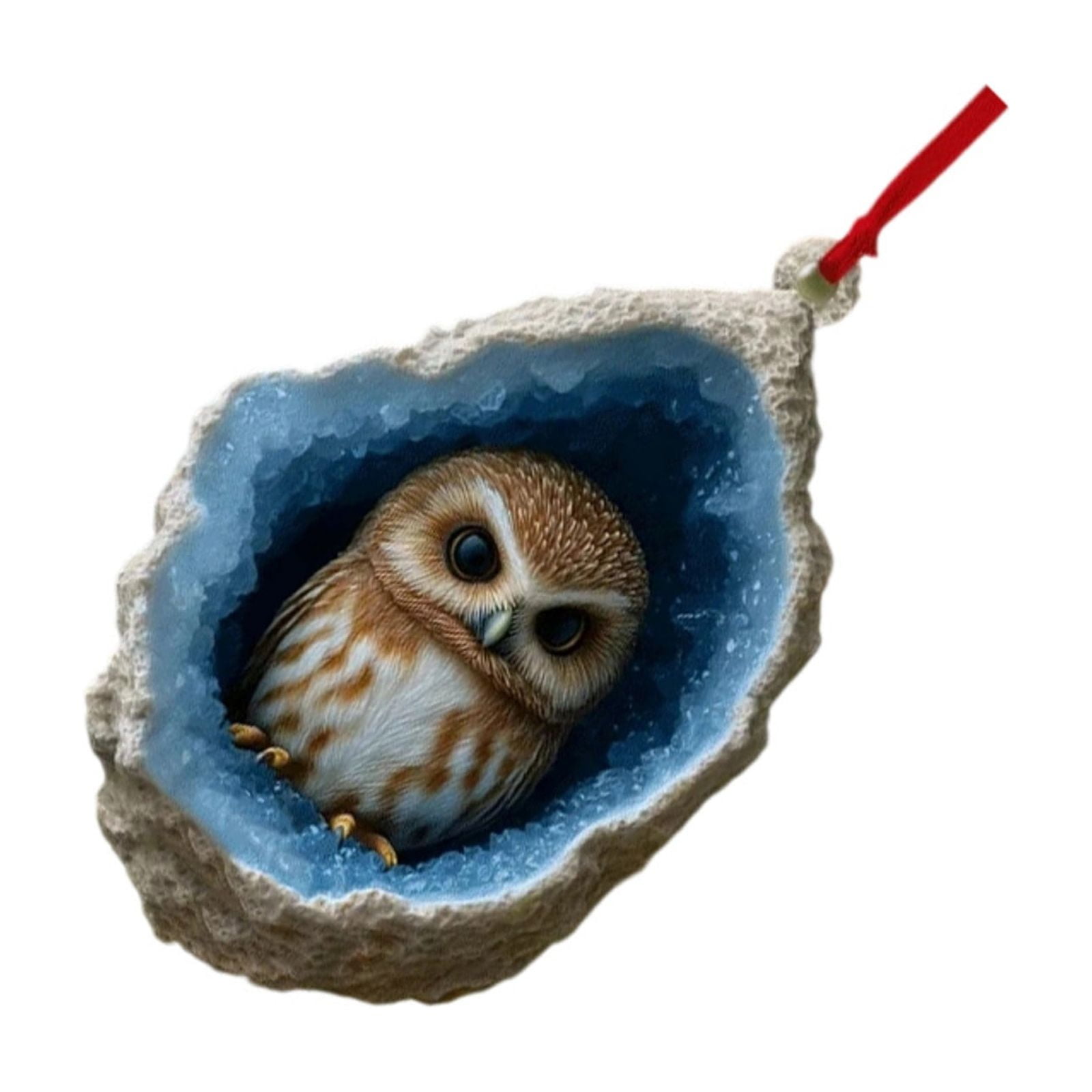 Clear Acrylic Shaped Christmas Ornament Owl Raccoon Designs Safe ...