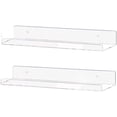 Clear Acrylic Shelf 15" Invisible Floating Wall Ledge Bookshelf, Kids ...