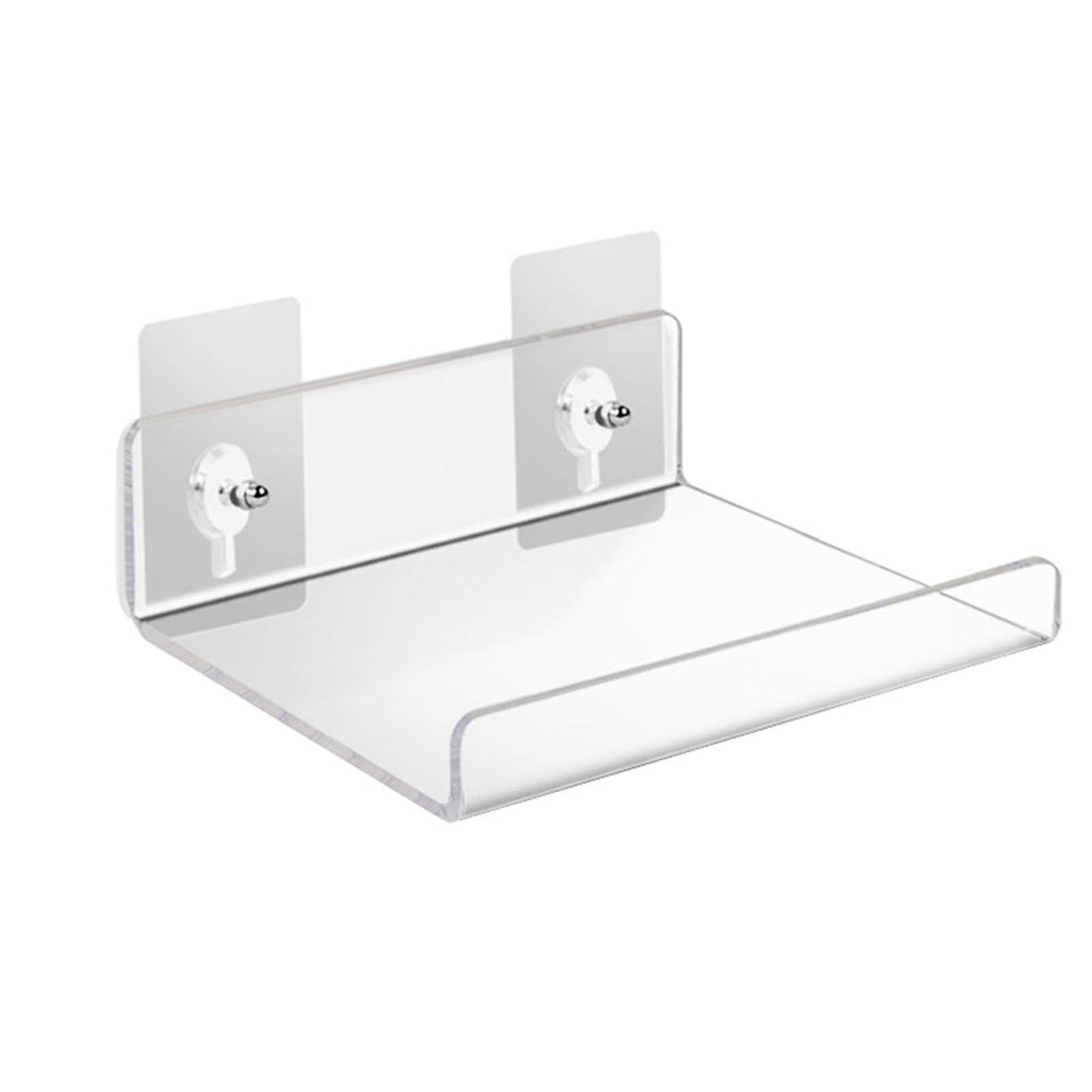 Clear Acrylic Shelves,No Punching Clear Adhesive Wall Display Rack ...
