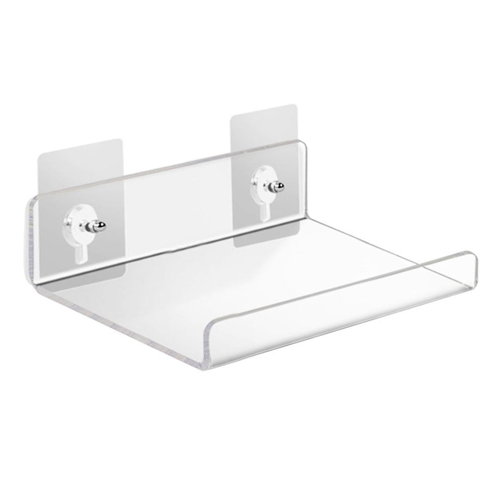 Clear Acrylic Shelves,No Punching Clear Adhesive Wall Display Rack ...