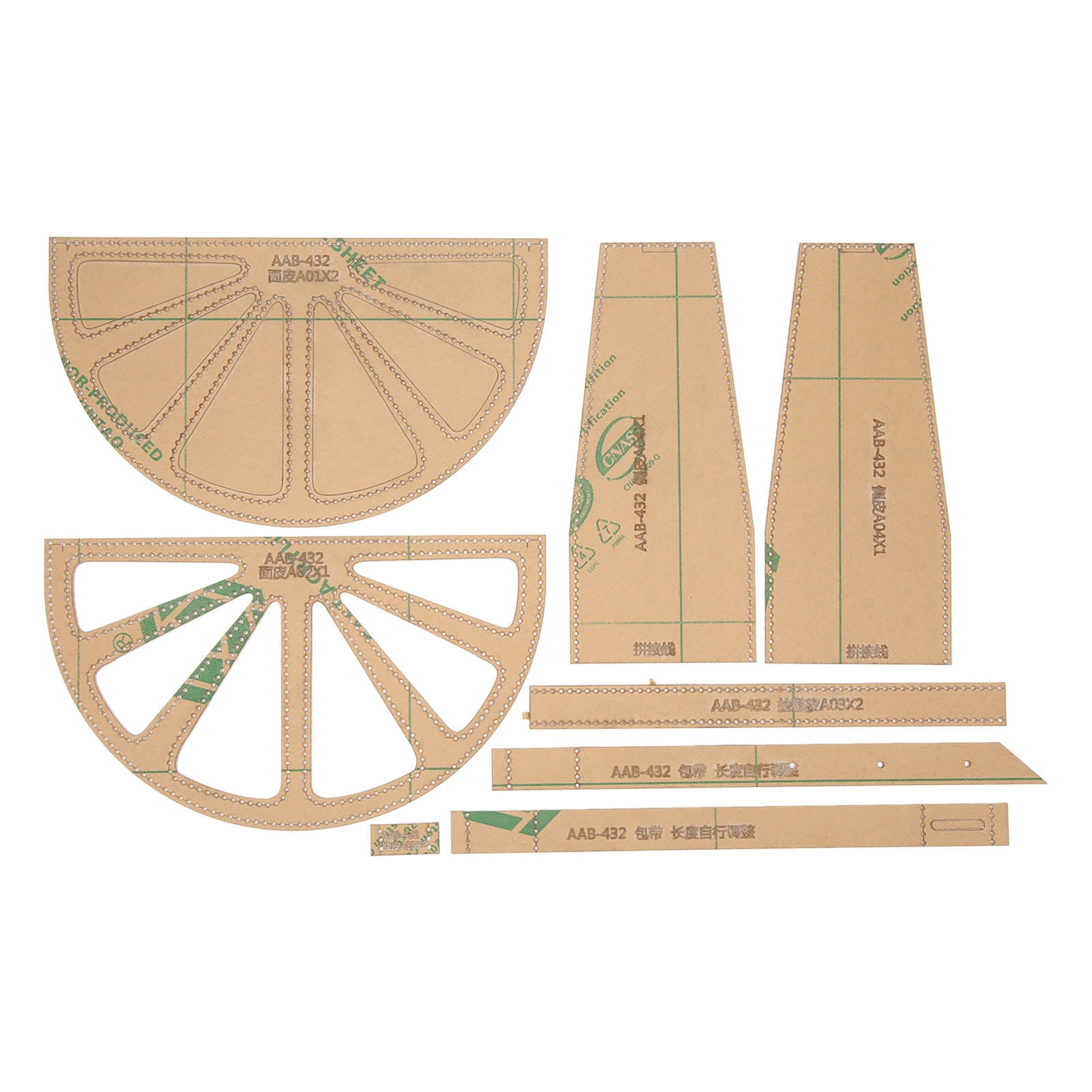 Clear Acrylic Shoulder Bag Pattern Stencil Template, 8Pcs Set for DIY ...