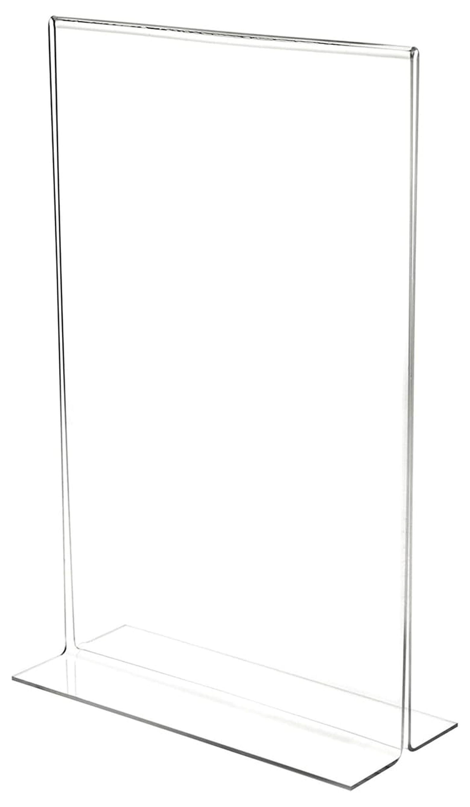 Clear Acrylic Sign Display/Literature Holder (Bottom-Load), 11" W x 17 ...