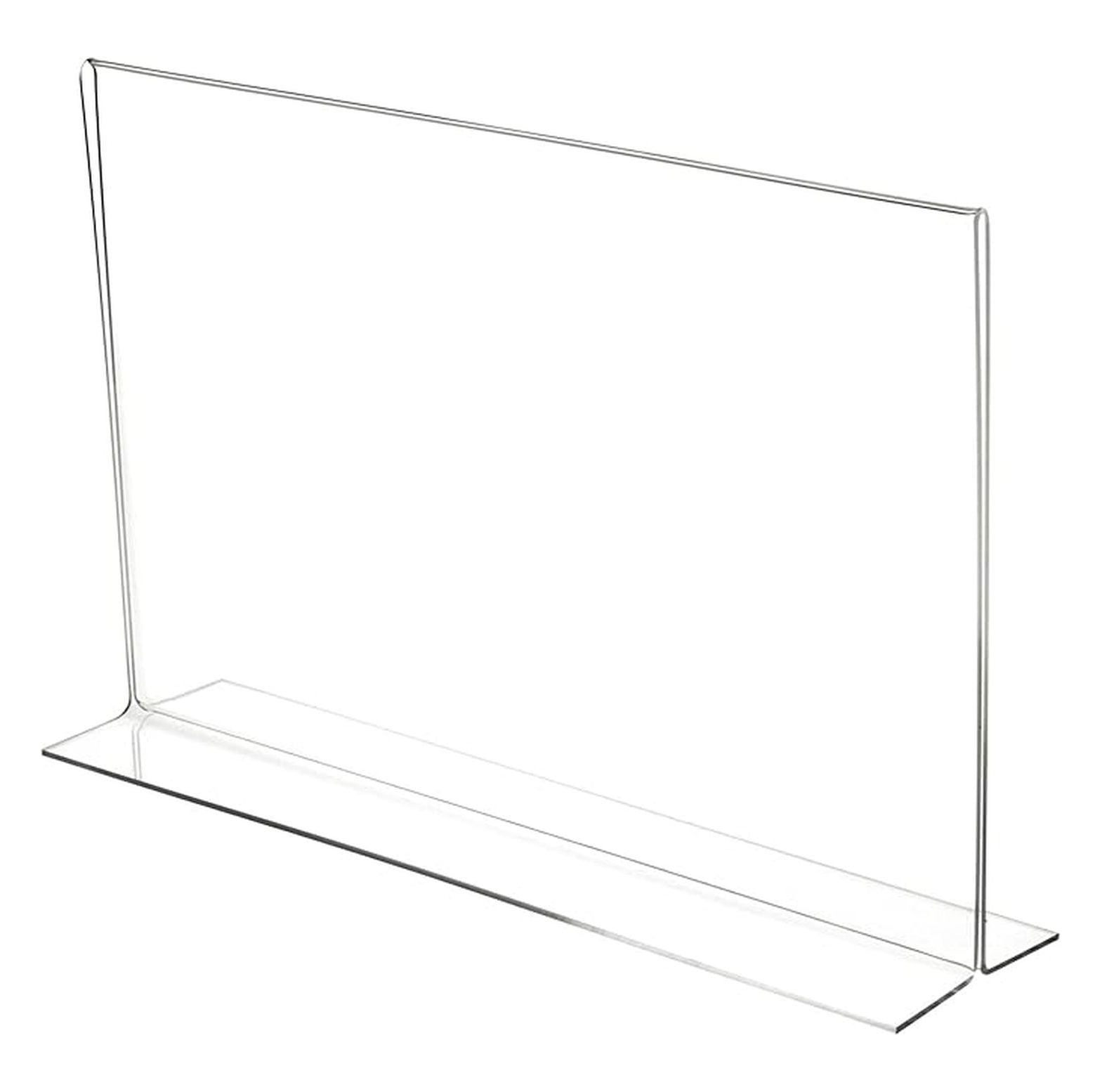 Clear Acrylic Sign Display/Literature Holder (Bottom-Load), 17" W x 11 ...
