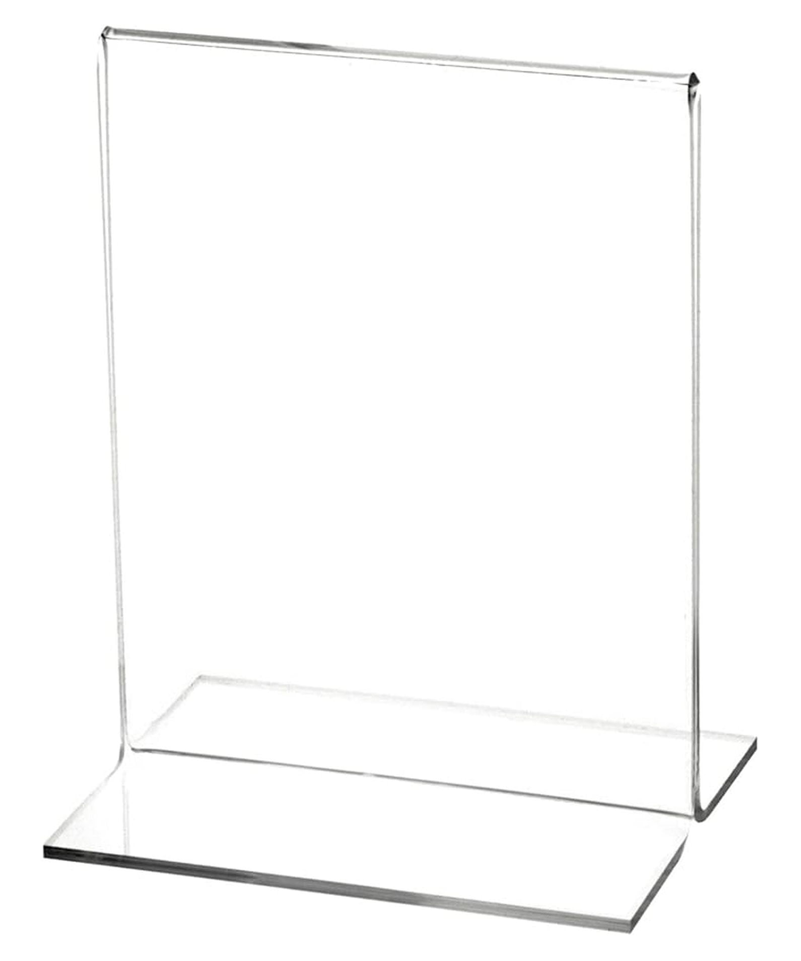 Clear Acrylic Sign Display/Literature Holder (Bottom-Load), 4" W x 5" H ...