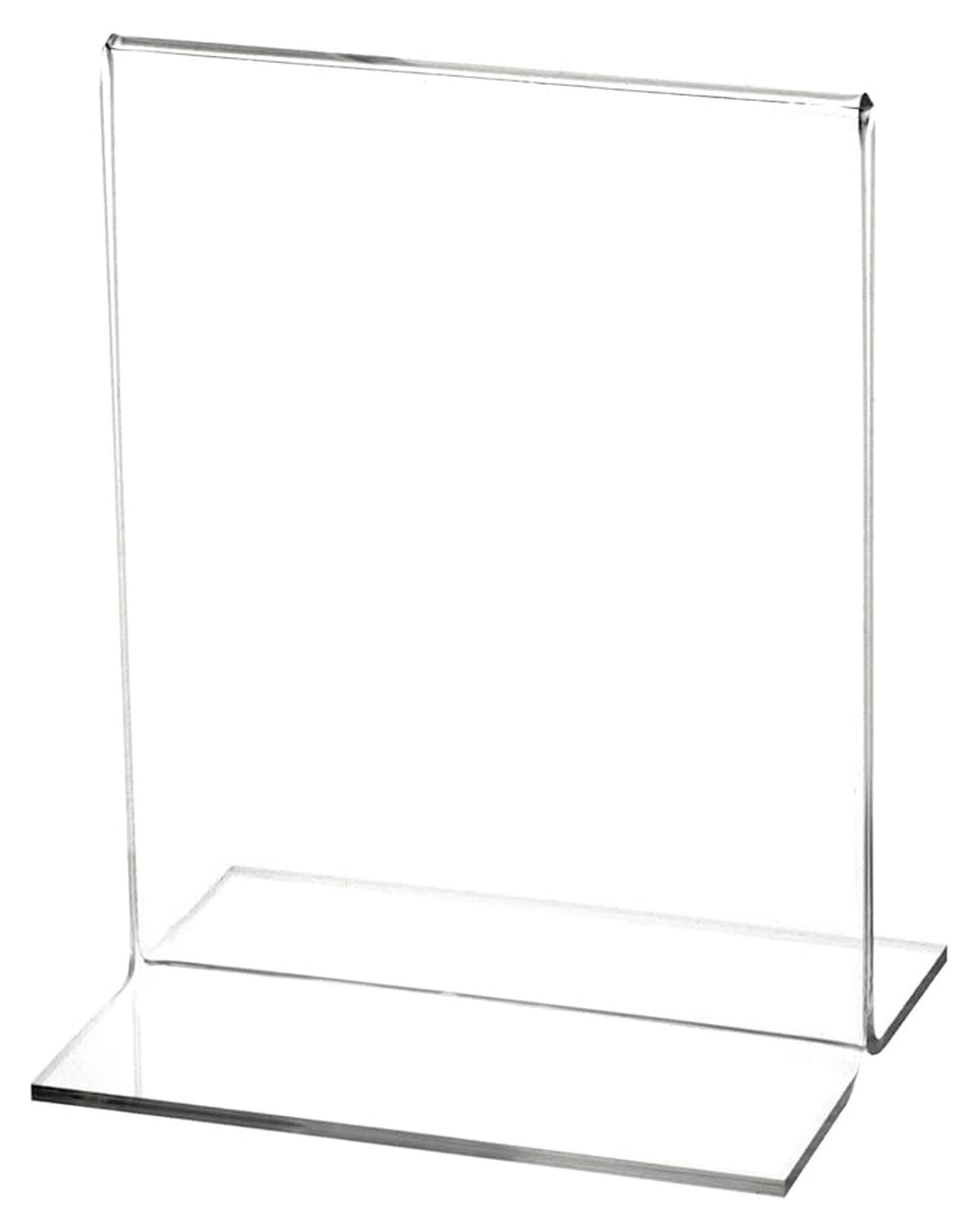 Clear Acrylic Sign Display/Literature Holder (Bottom-Load), 4" W x 5" H ...